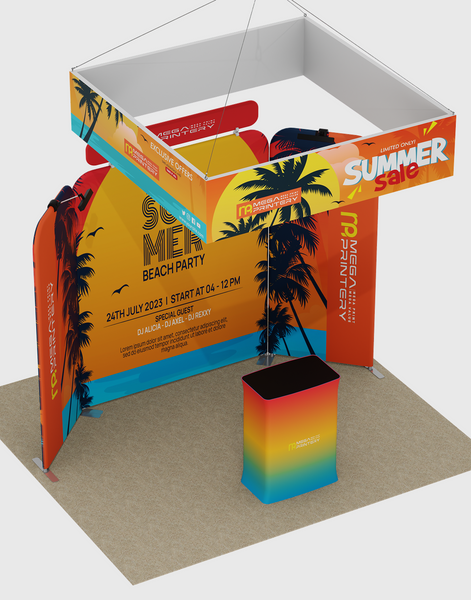 Professional Exhibitor Display with Modular 10 x 10 Booth – Megaprintery